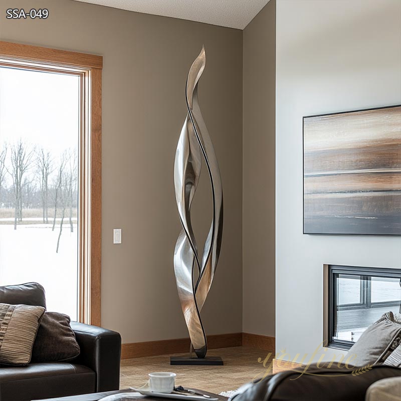 Modern Metal Large Sculpture for Living Room SSA-049