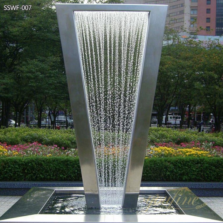 Stainless Steel Inverted Trapezoidal Fountain SSWF-007