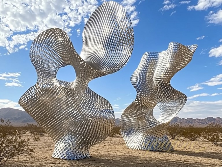 The Allure of Stainless Steel Sculptures in Desert Landscapes