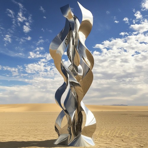 The Allure of Stainless Steel Sculptures in Desert Landscapes