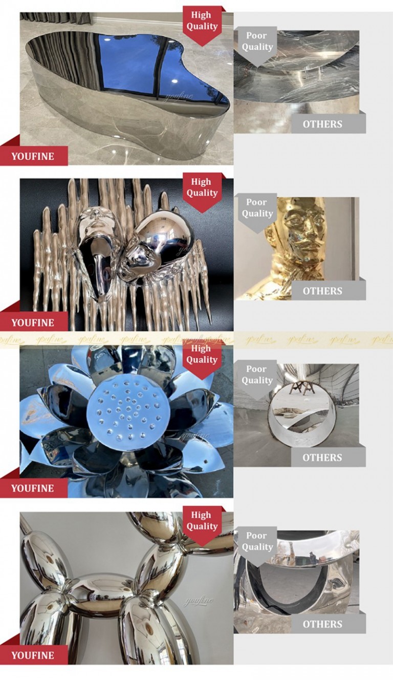 Futuristic Stainless Steel Robot Sculptures SSS-022