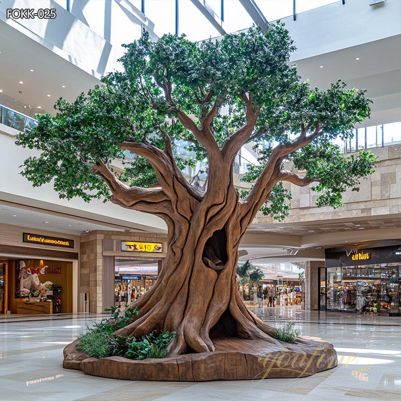 Realistic Fiberglass Artificial Tree Sculptures