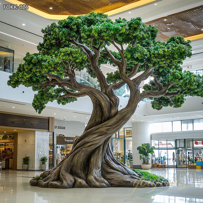 Realistic Fiberglass Artificial Tree Sculptures