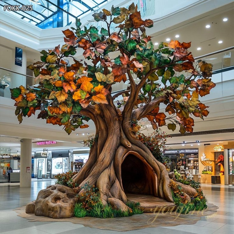 Realistic Fiberglass Artificial Tree Sculptures