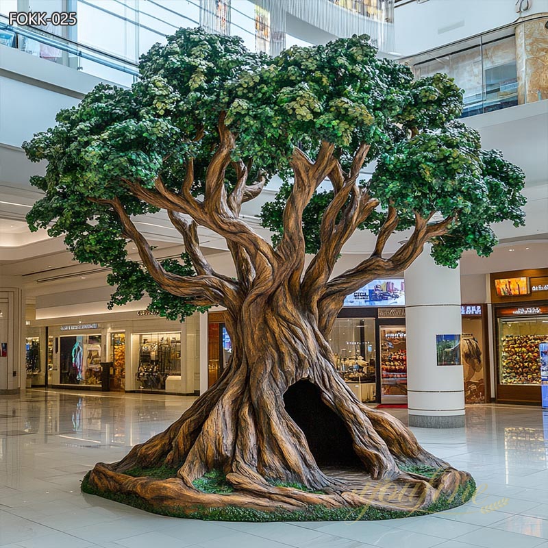 Realistic Fiberglass Artificial Tree Sculptures