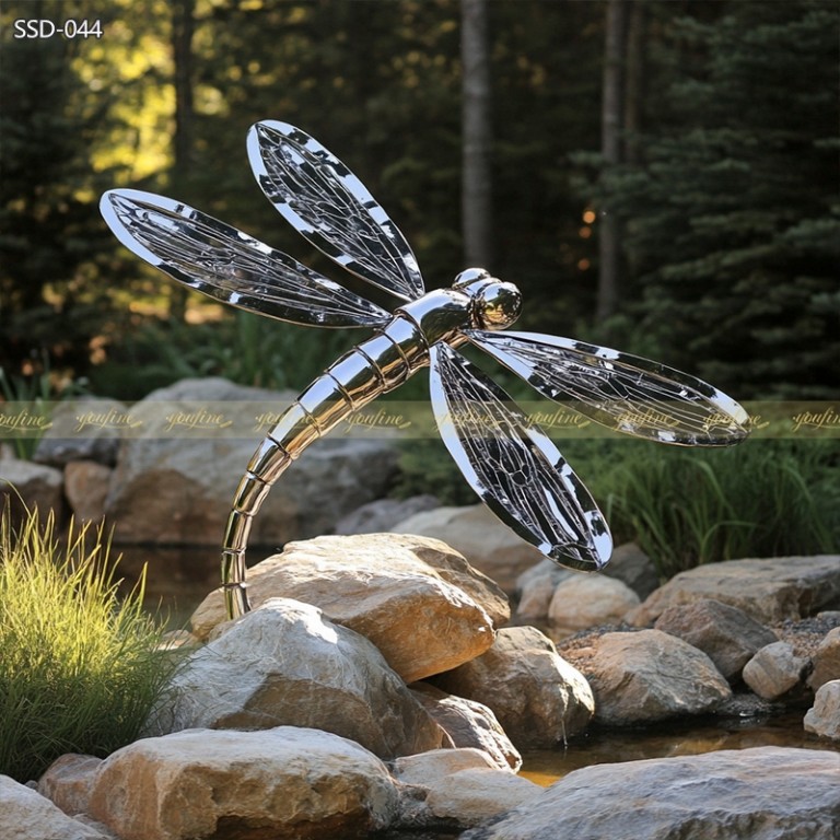 Metal Dragonfly Sculpture for Garden SSD-044