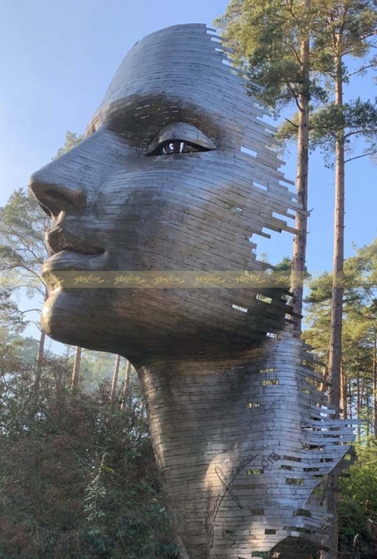 9 Striking Stainless Steel Face Sculptures That Inspire Awe