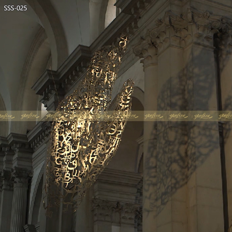 Stainless Steel Large Hand Sculpture