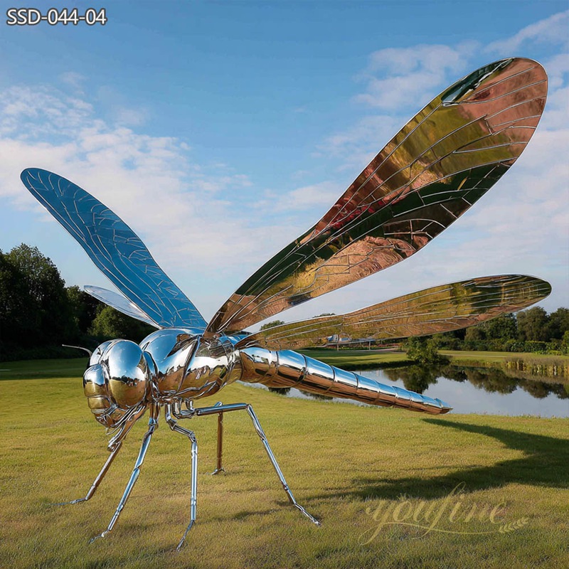 Metal Dragonfly Sculpture for Garden SSD-044