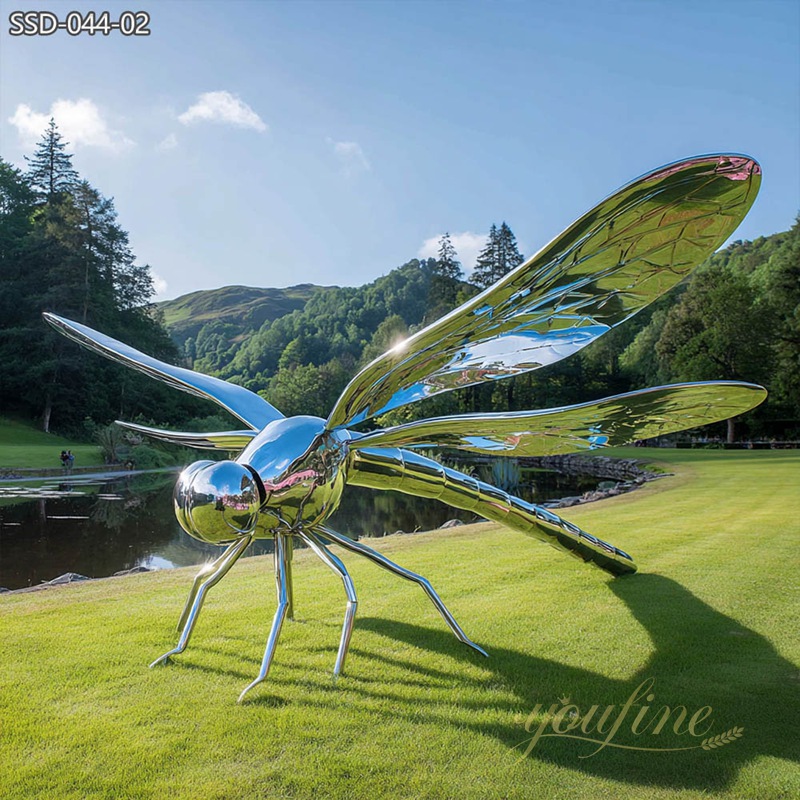 Metal Dragonfly Sculpture for Garden SSD-044