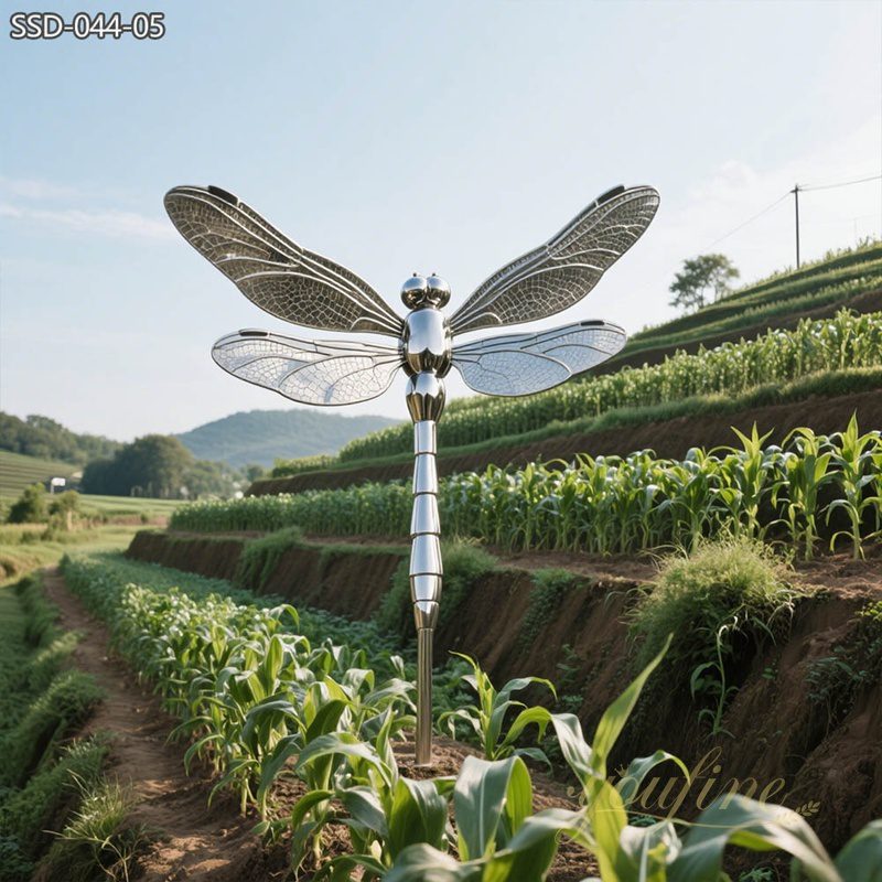 Metal Dragonfly Sculpture for Garden SSD-044