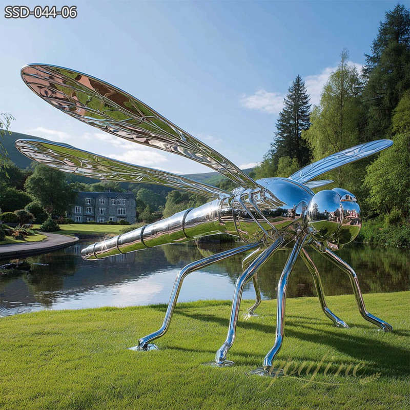 Metal Dragonfly Sculpture for Garden SSD-044