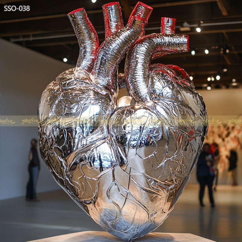 Modern Art Anatomical Realistic Heart Sculpture SSO-038