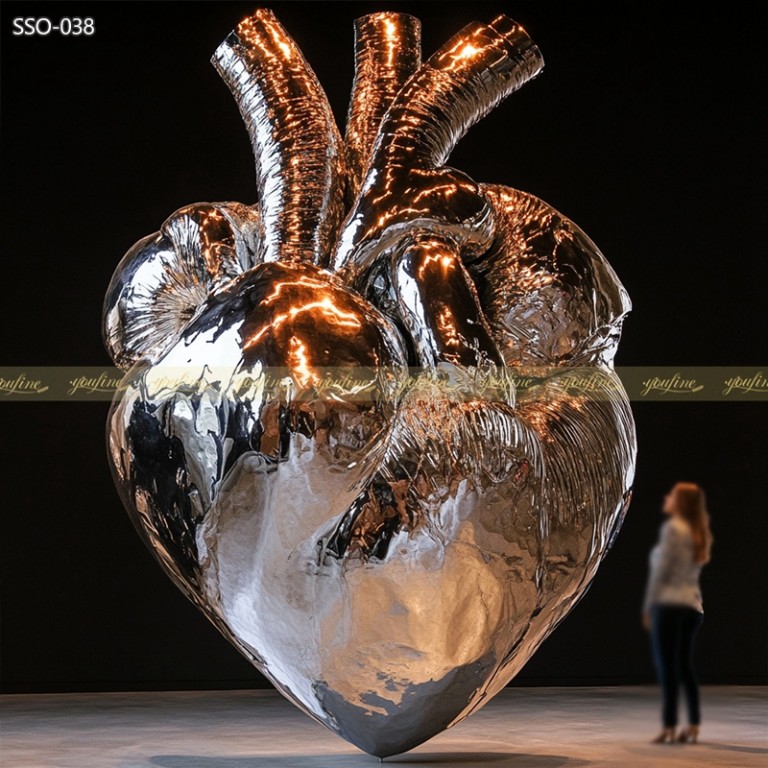 Modern Art Anatomical Realistic Heart Sculpture SSO-038