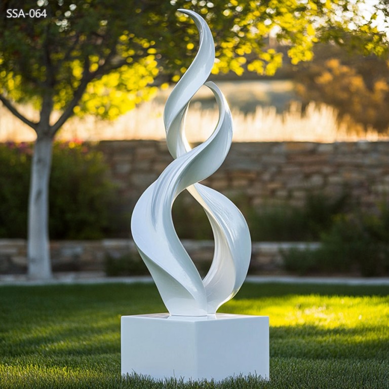 Abstract Modern White Sculpture SSA-064