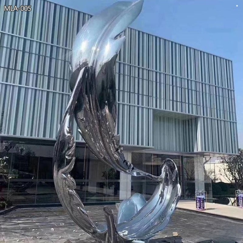 Abstract Metal Feather Sculpture SSD-045