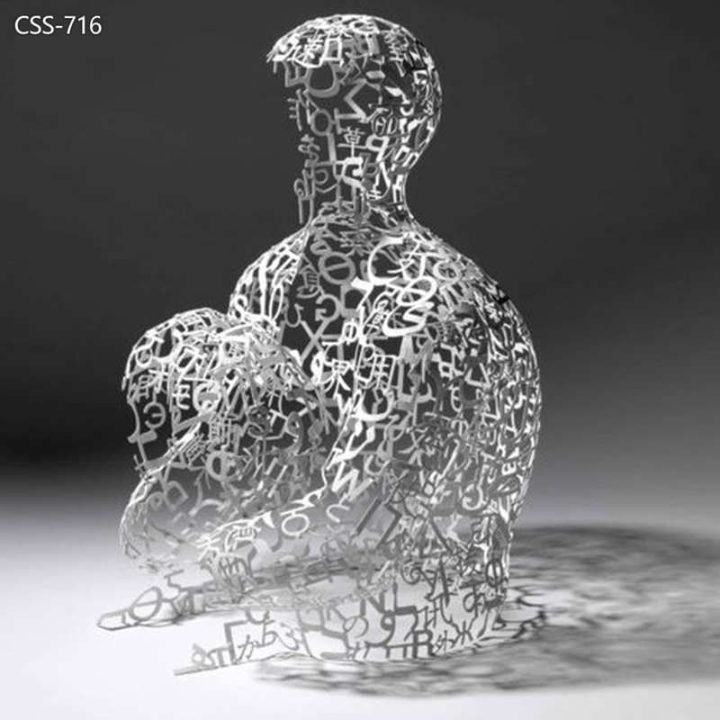 Metal Alphabet Man Statue for Garden CSS-716