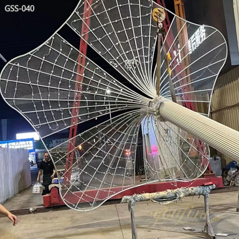 Illuminate Stainless Steel Shade Structure Tree Sculpture GSS-040