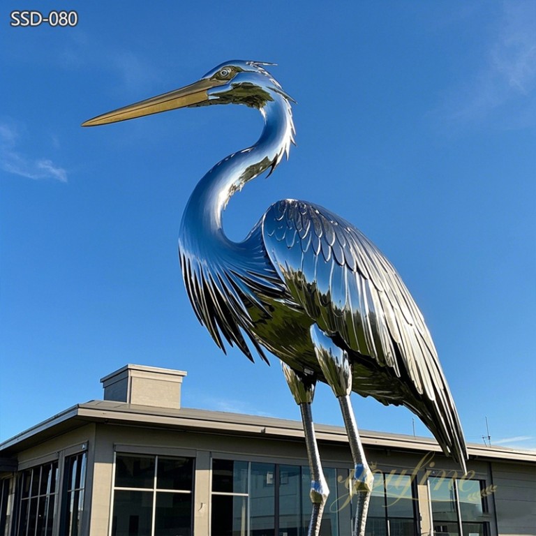 Mirror Polished Stainless Steel Camel Sculpture SSD-036