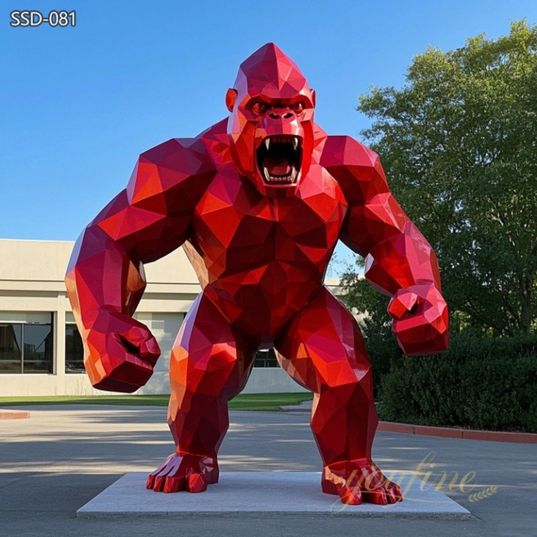 Mirror Polished Stainless Steel Camel Sculpture SSD-036