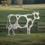 Modern Metal Cow Sculpture for Farms SSD-092