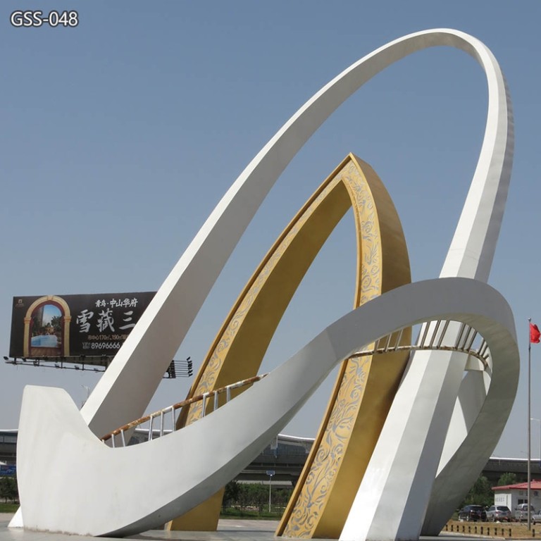 Ring City Art Stainless Steel Sculpture