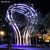 Custom Metal Outdoor Light Sculptures for Public Spaces SSO-056