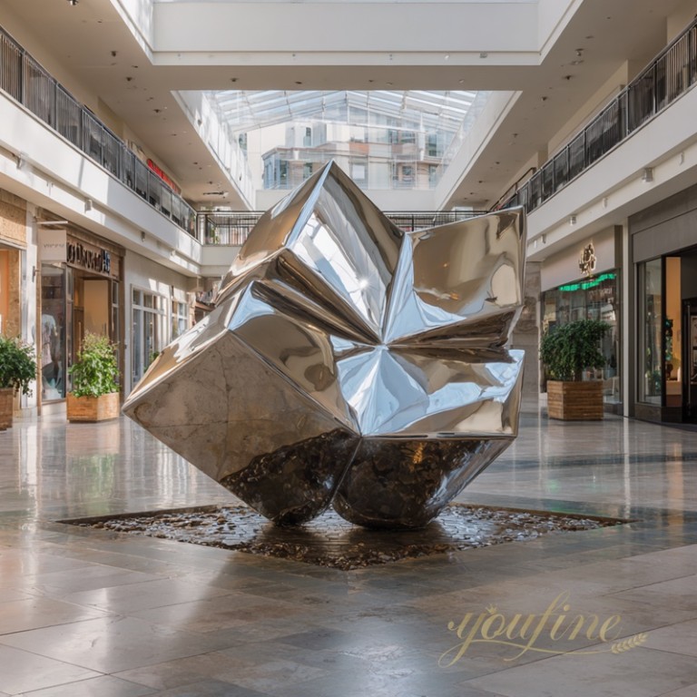 Why Is Stainless Steel Sculpture a Rising Trend in Shopping Mall Design?